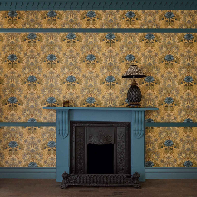 House of Hackney THE BLUE ROSE WEEPING Wallpaper - Aurelian | Perigold