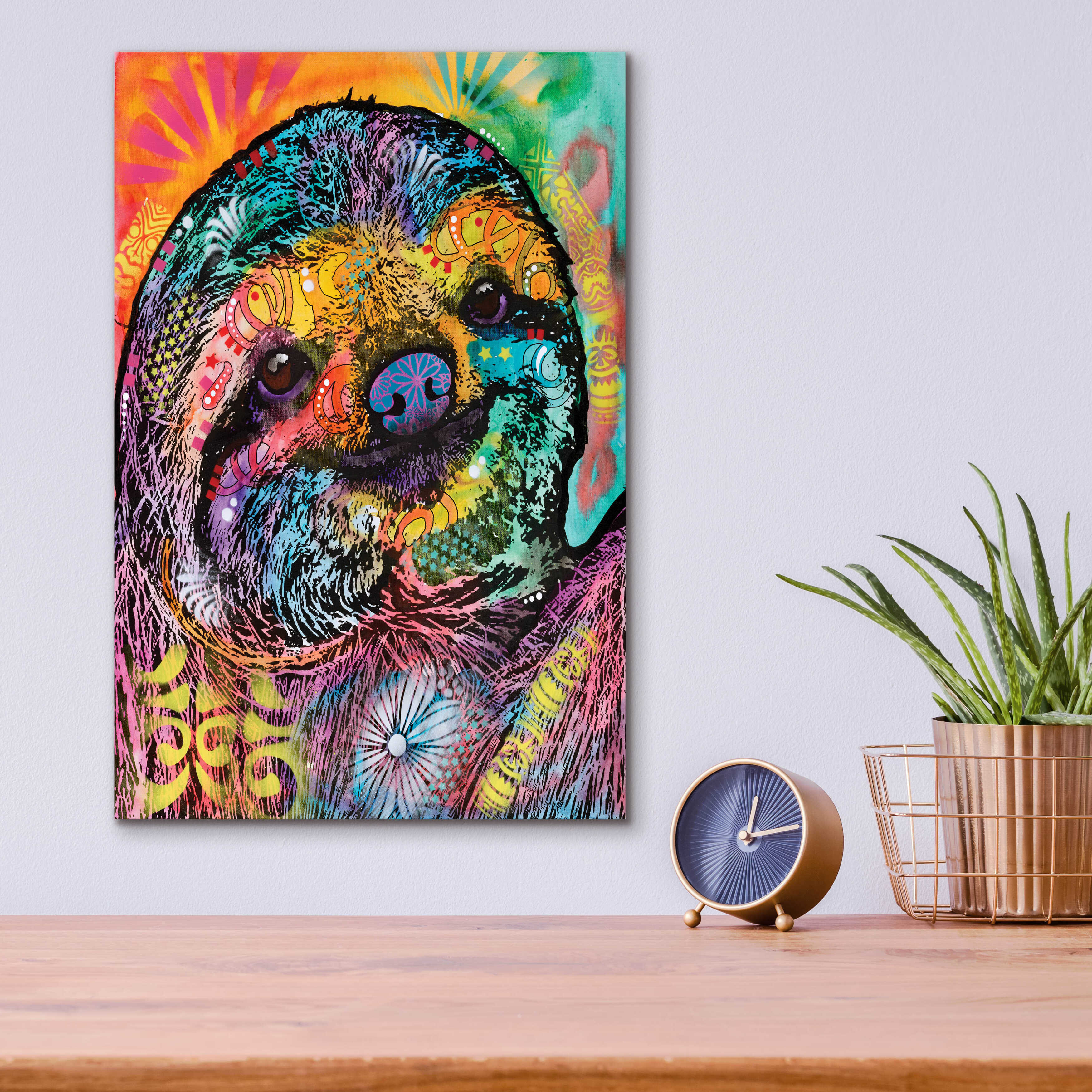 Red Barrel Studio® Sloth Smile - Unframed Graphic Art | Wayfair
