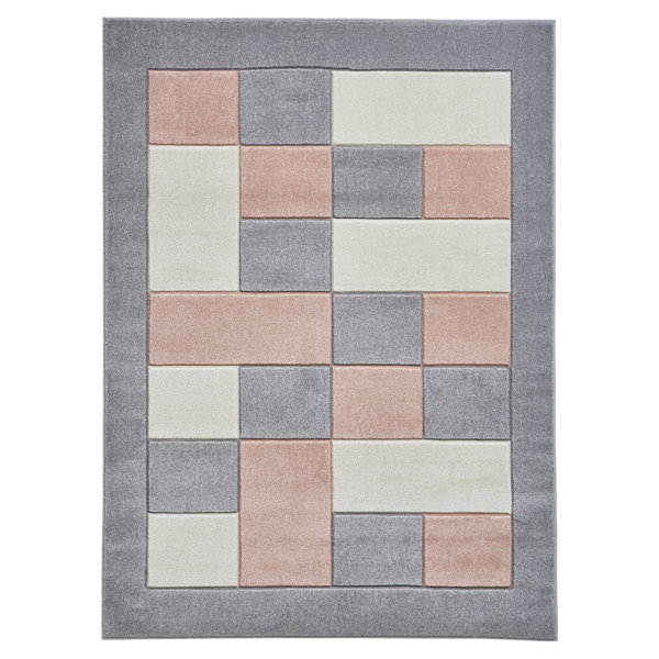 Wade Logan Purdue Tufted Grey/Rose Rug & Reviews | Wayfair.ie