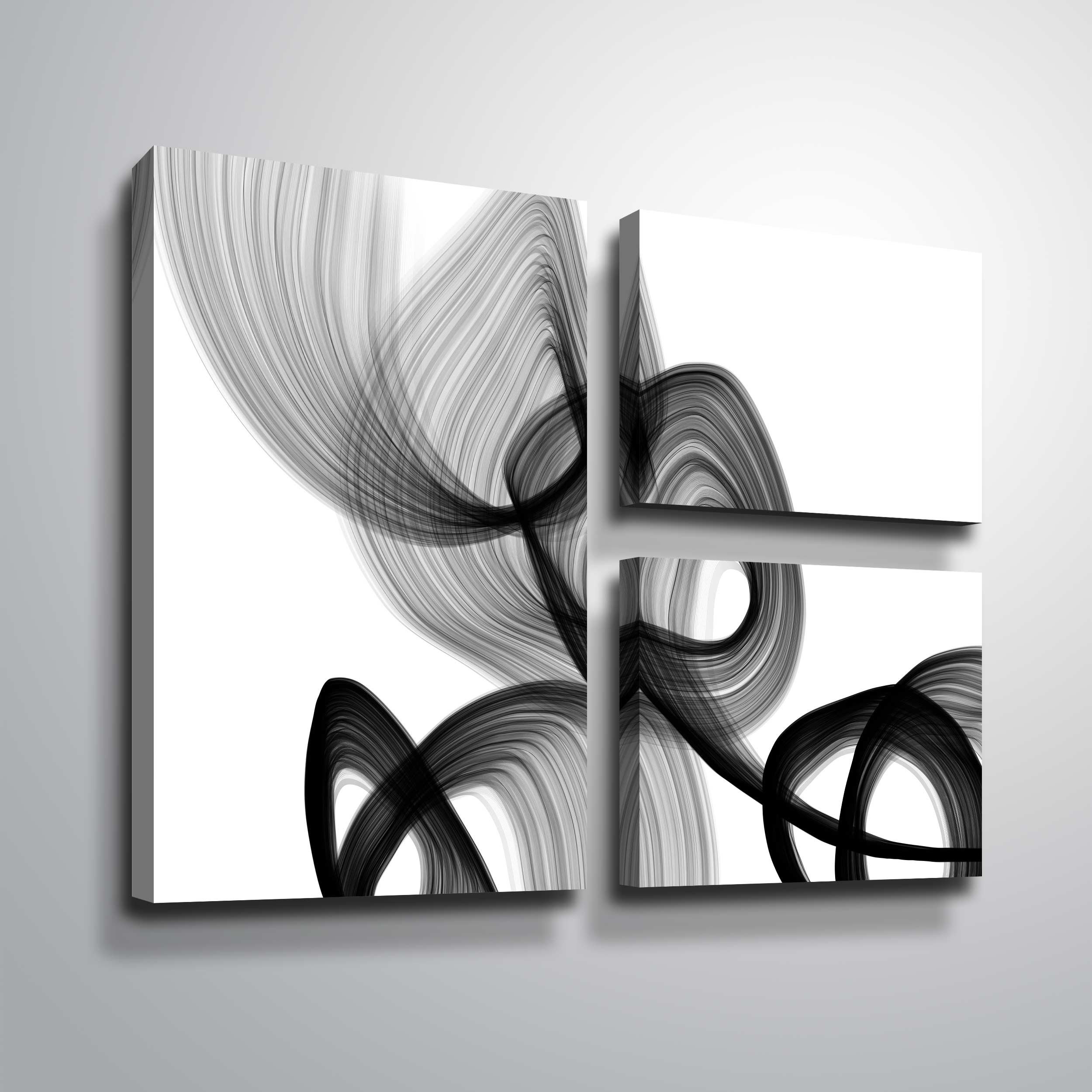 Orren Ellis 'Abstract Poetry 106' - 3 Piece Print Set on Canvas | Wayfair