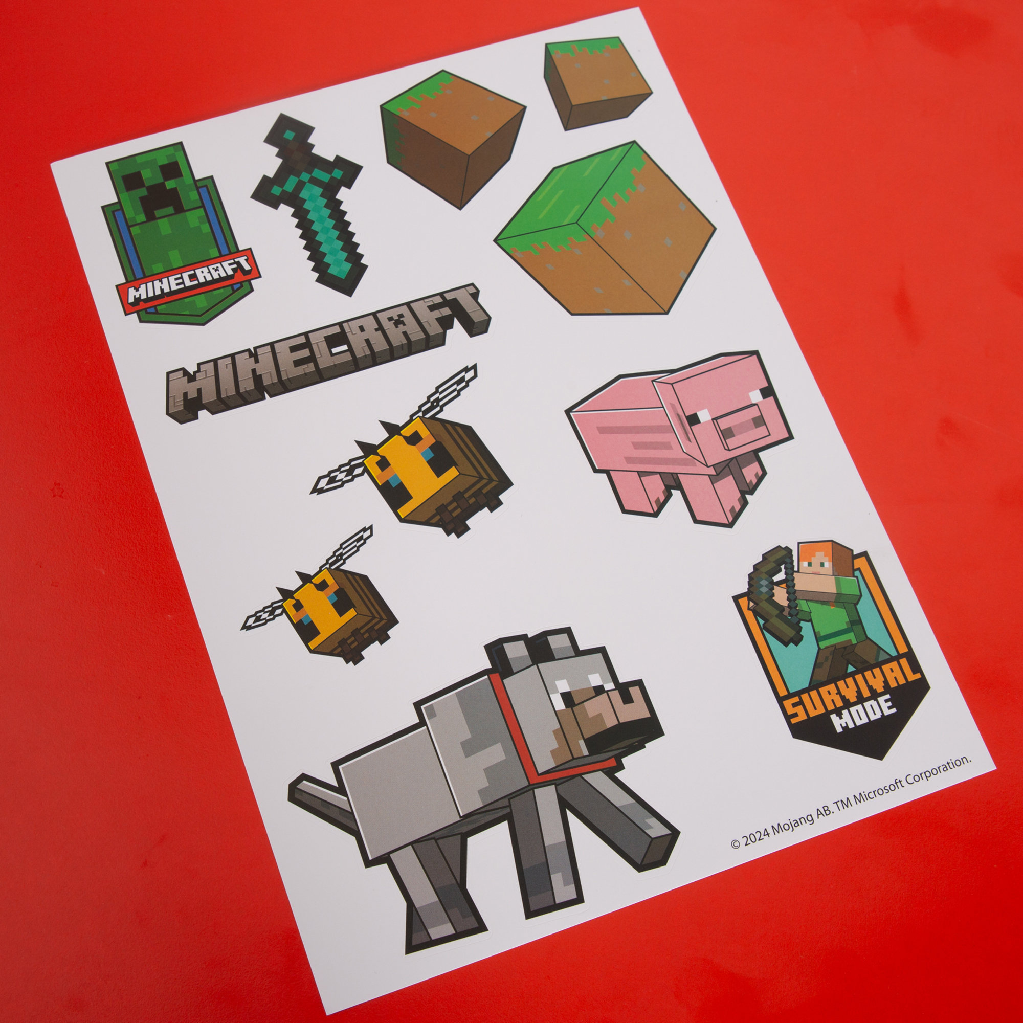 Minecraft: Wall-Clings - 50+ Vinyl Stickers, Wall Decals, Characters ...