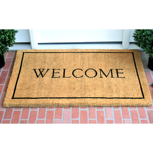 Winston Porter Peyton Welcome Outdoor Door Mat "& Reviews" | Wayfair