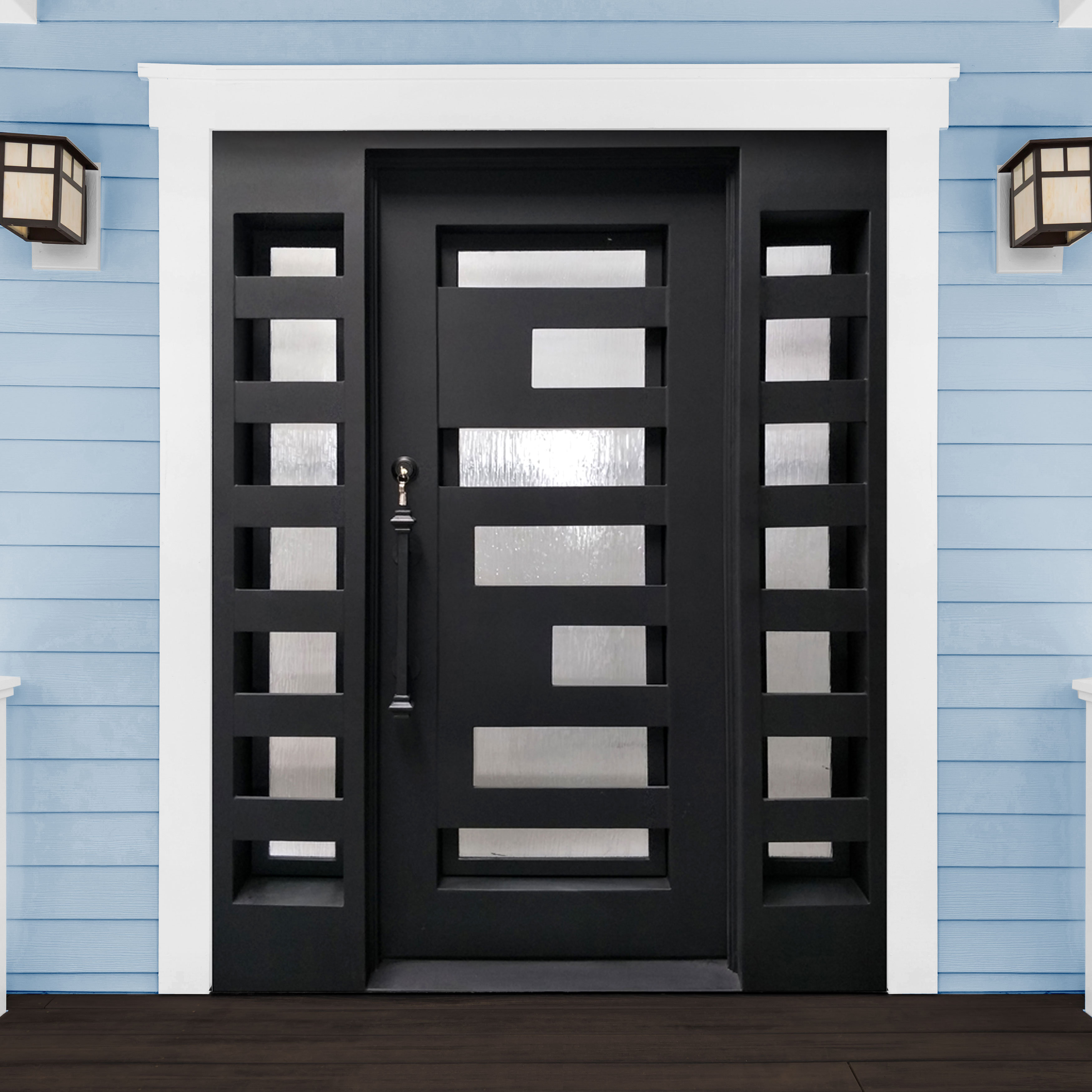 ALEKO Iron Prehung Front Entry Doors & Reviews | Wayfair