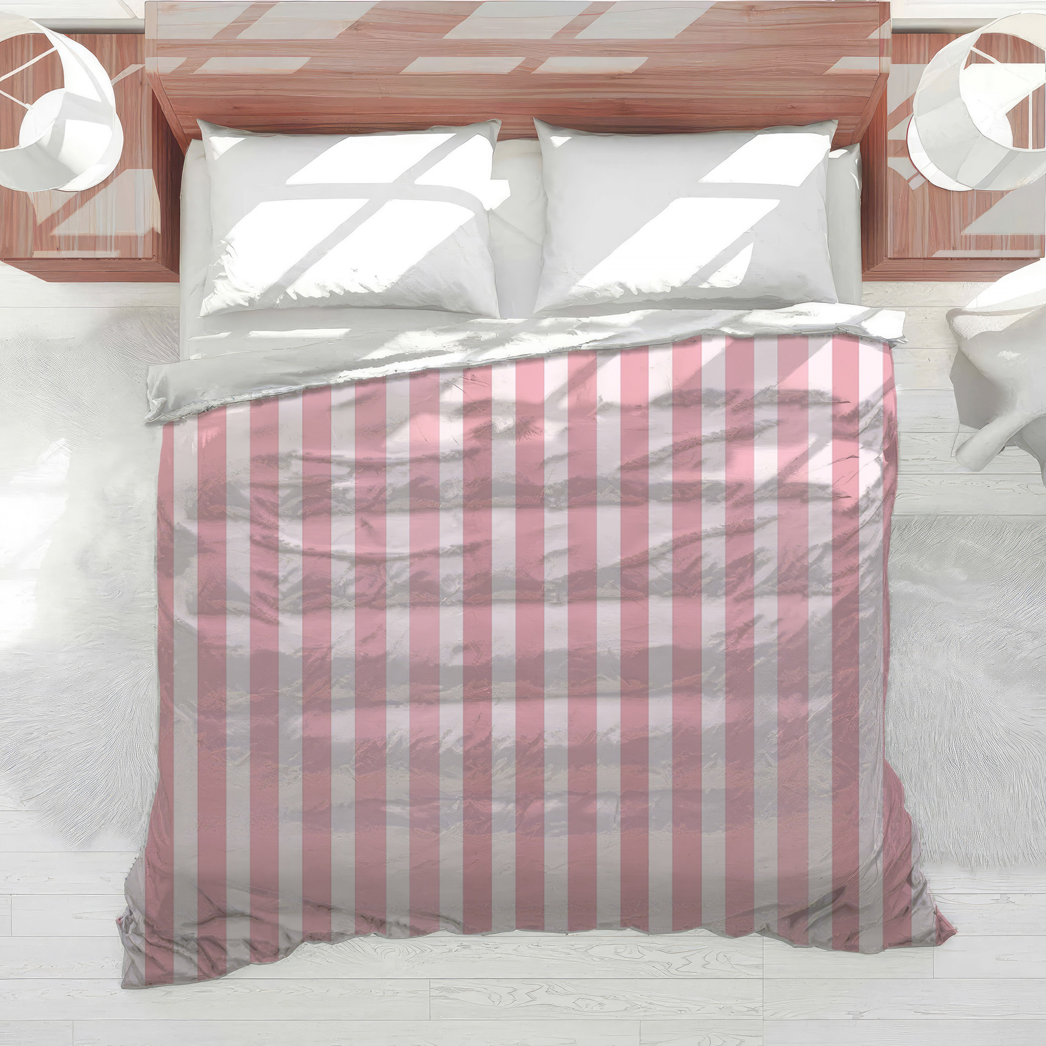 VisionDecor Stripes Bedding Pattern Comforter Minimalist | Wayfair