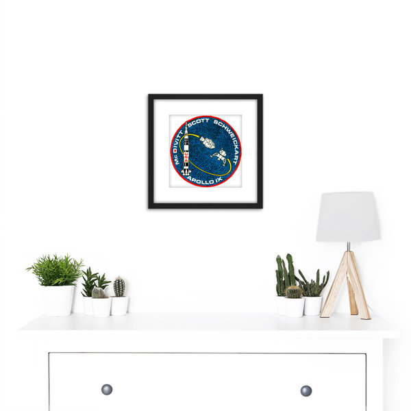 Maturi Space NASA Apollo 9 Mission Emblem Badge Patch 9X9 Inch Square ...