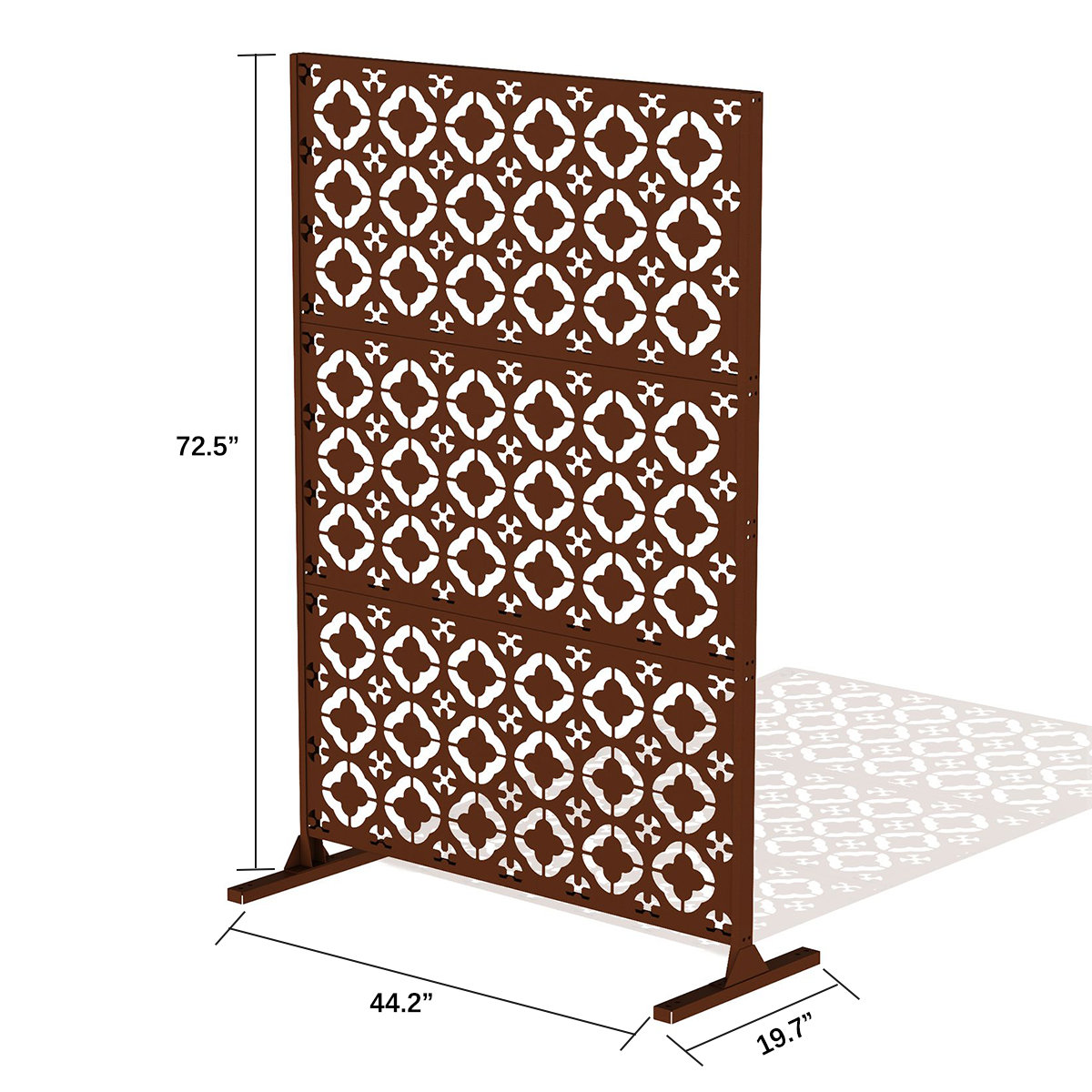 outdoor privacy screen 6 ft. H x 4 ft. W Metal Privacy Screen | Wayfair