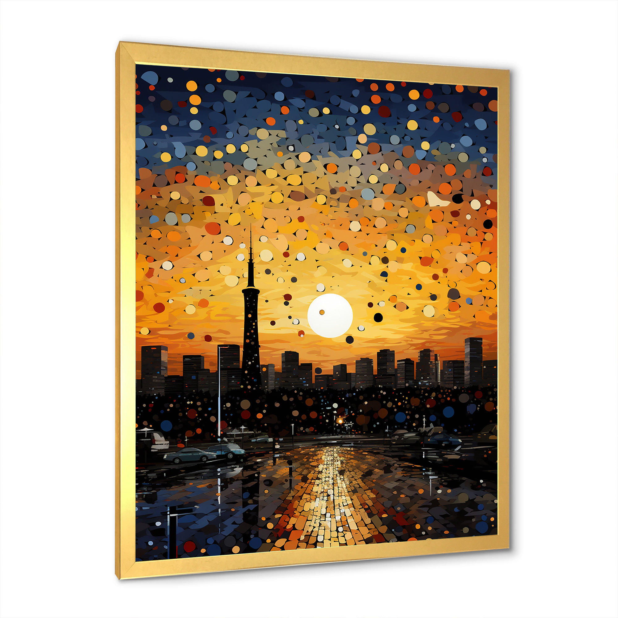 Winston Porter Art Deco Sunset Cityscape - City Buildings Wall Art ...