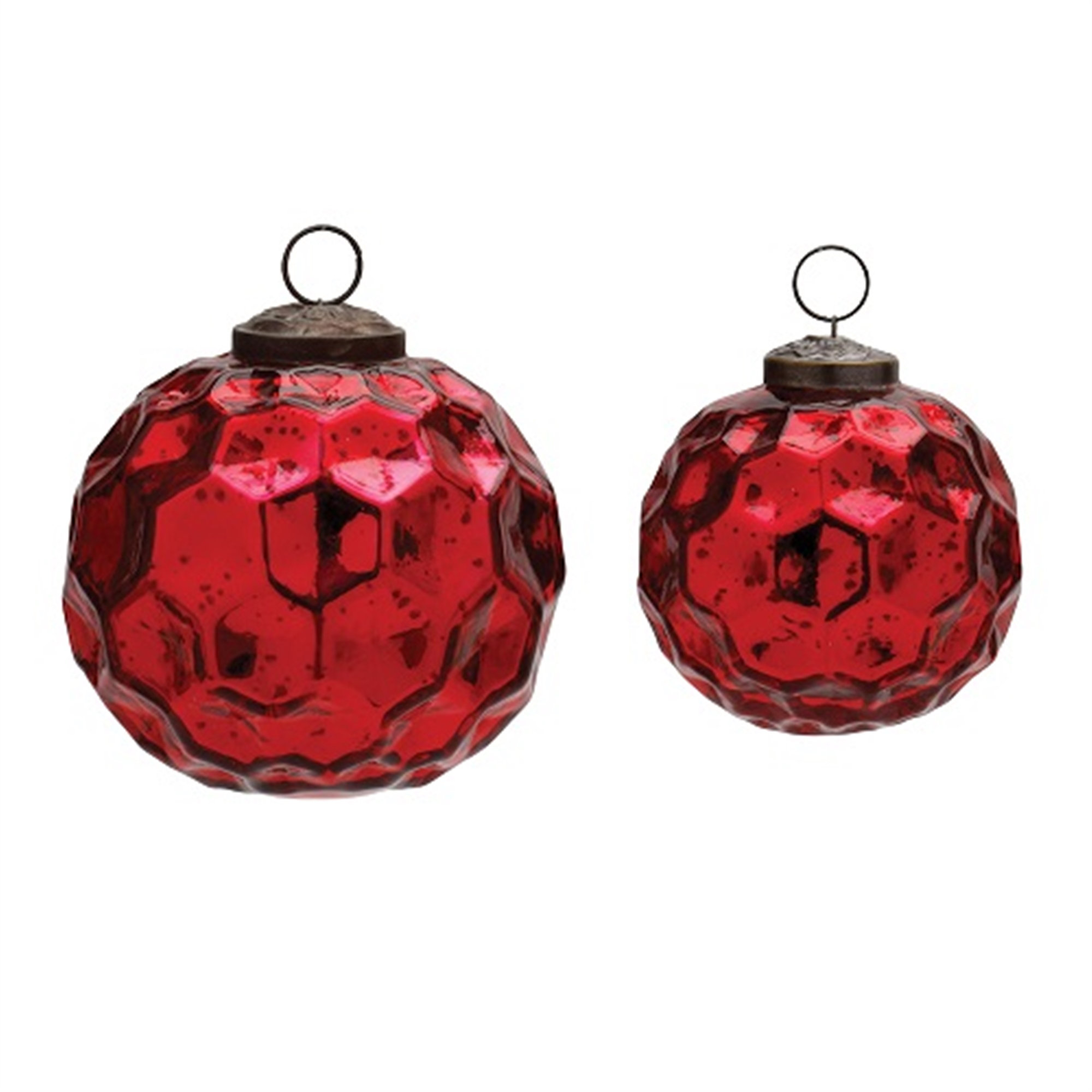 The Holiday Aisle® Distressed Honeycomb Mercury Glass Ornament (Set of ...