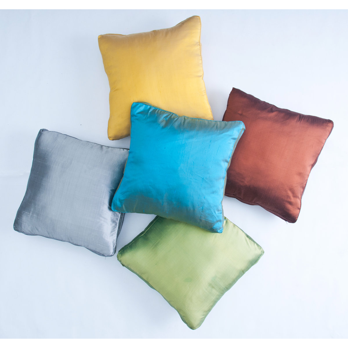 India's Heritage Dupioni Silk Box Throw Pillow Cover & Insert & Reviews ...