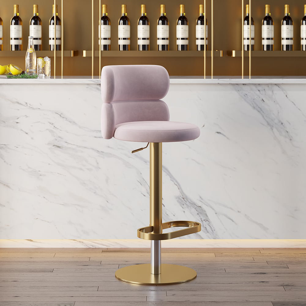 Homary Height Adjustable Bar Stool | Wayfair.co.uk
