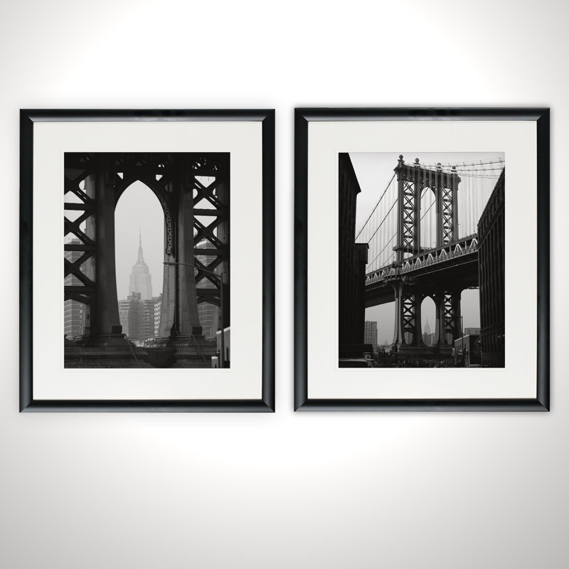 Steelside™ New York Crossing Framed On Paper 2 Pieces Photograph ...