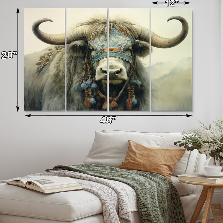 Union Rustic Wild Yak III - Animals Metal Wall Decor Set | Wayfair