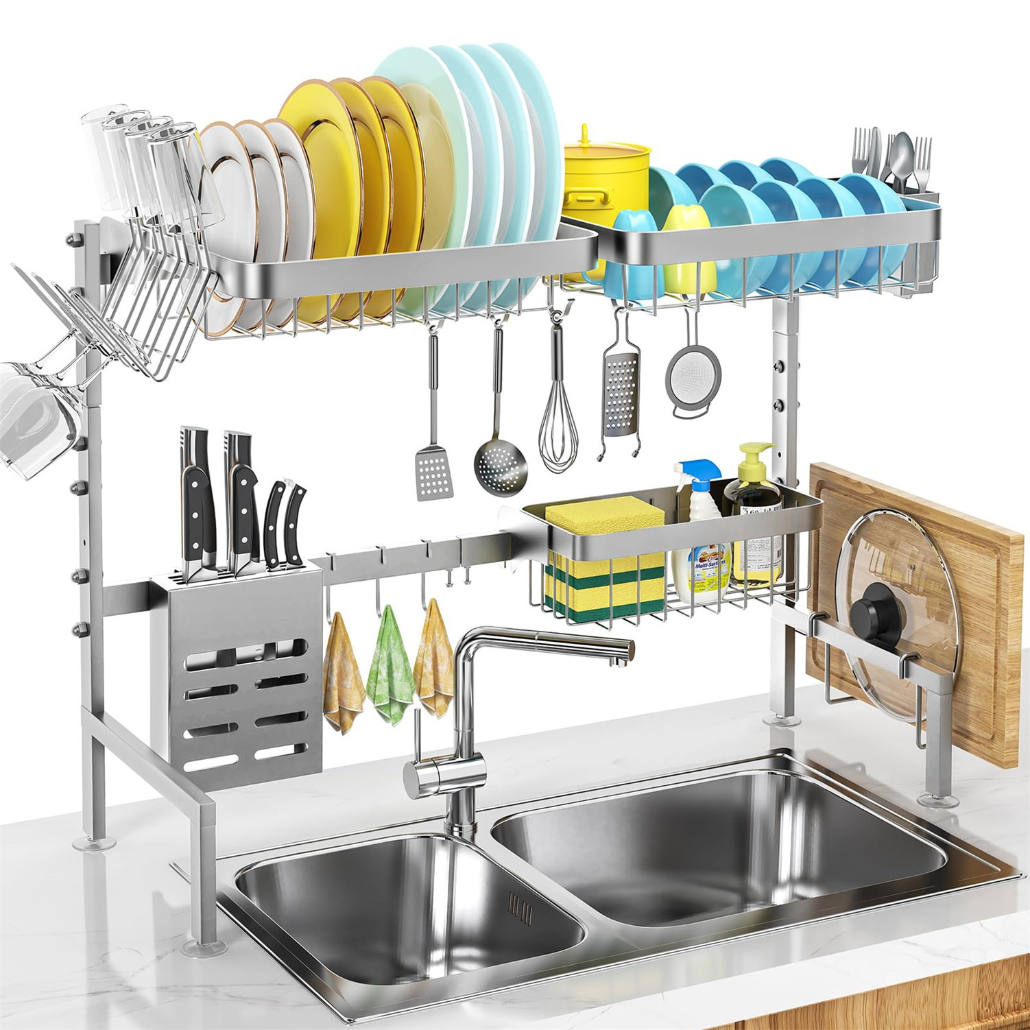 ASA Adjustable Stainless Steel Dish Rack | Wayfair