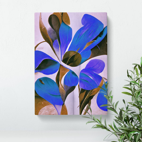 Marlow Home Co. Colourful Abstract Flowers No.2 - Wrapped Canvas Art ...