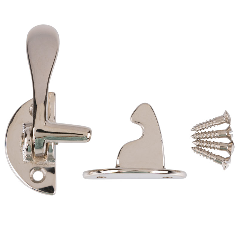 UNIQANTIQ HARDWARE SUPPLY Nickel Right Flush Cabinet or Cupboard Lever ...