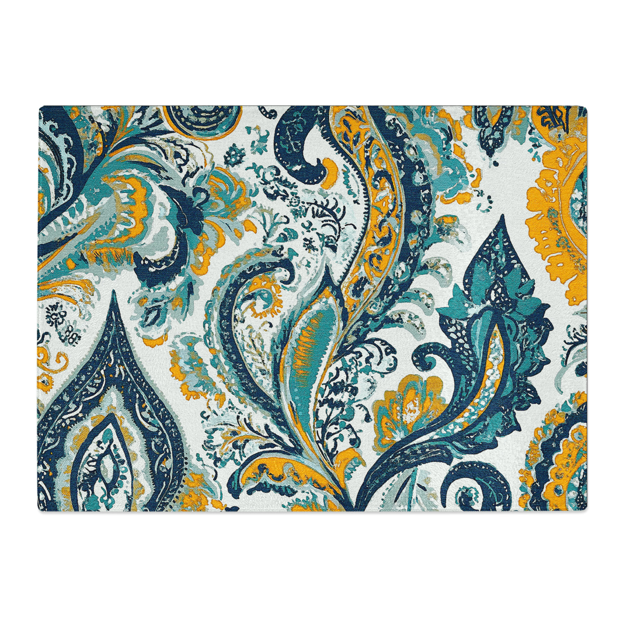 17 Stories Paisley Pattern Vol.4 Glass Chopping Board | Wayfair.co.uk