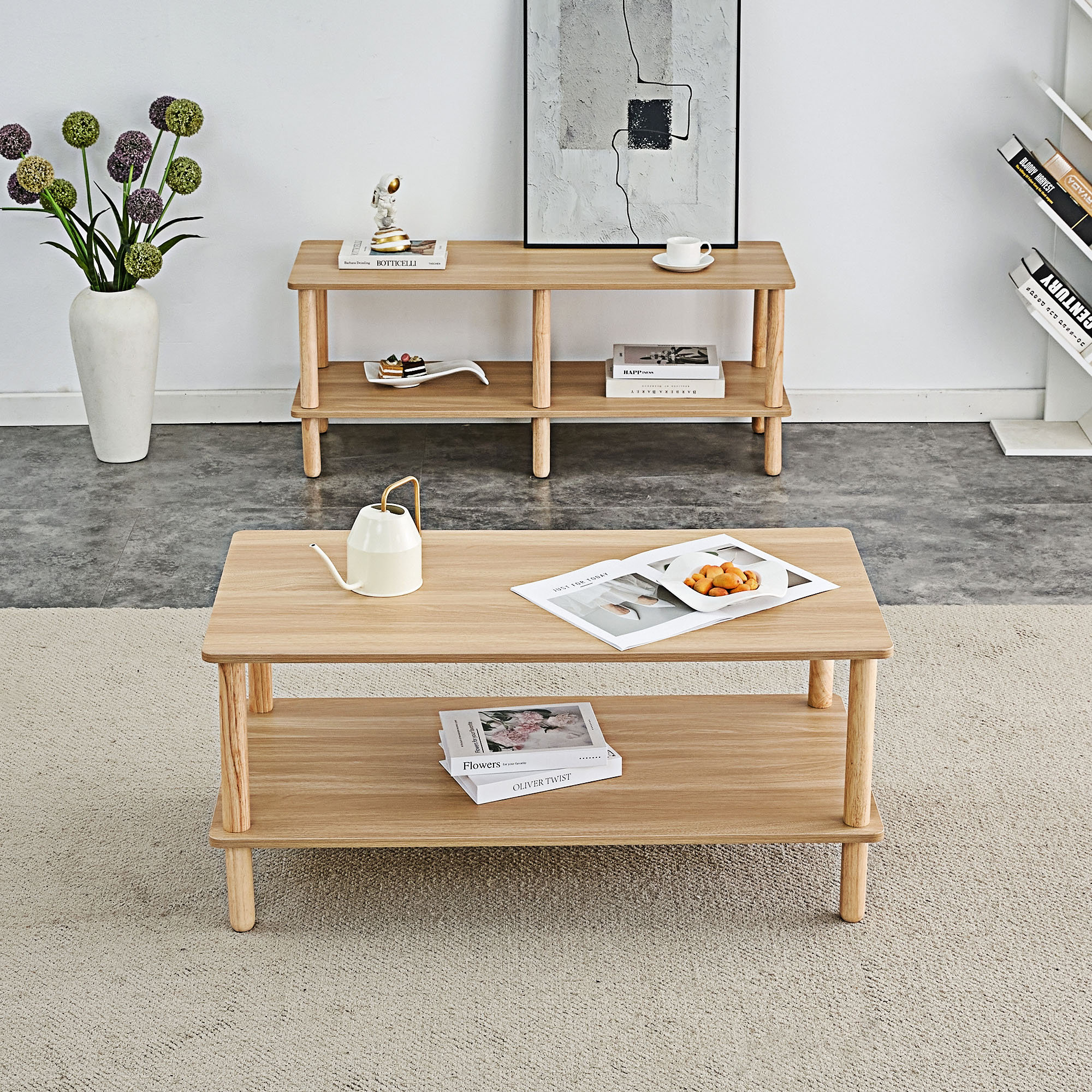 Latitude Run® Coffee Table and TV Table Set | Wayfair
