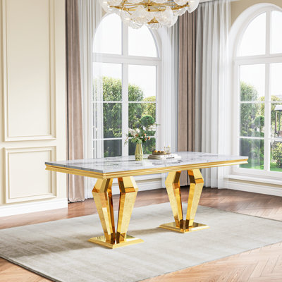 mirror dining room table
