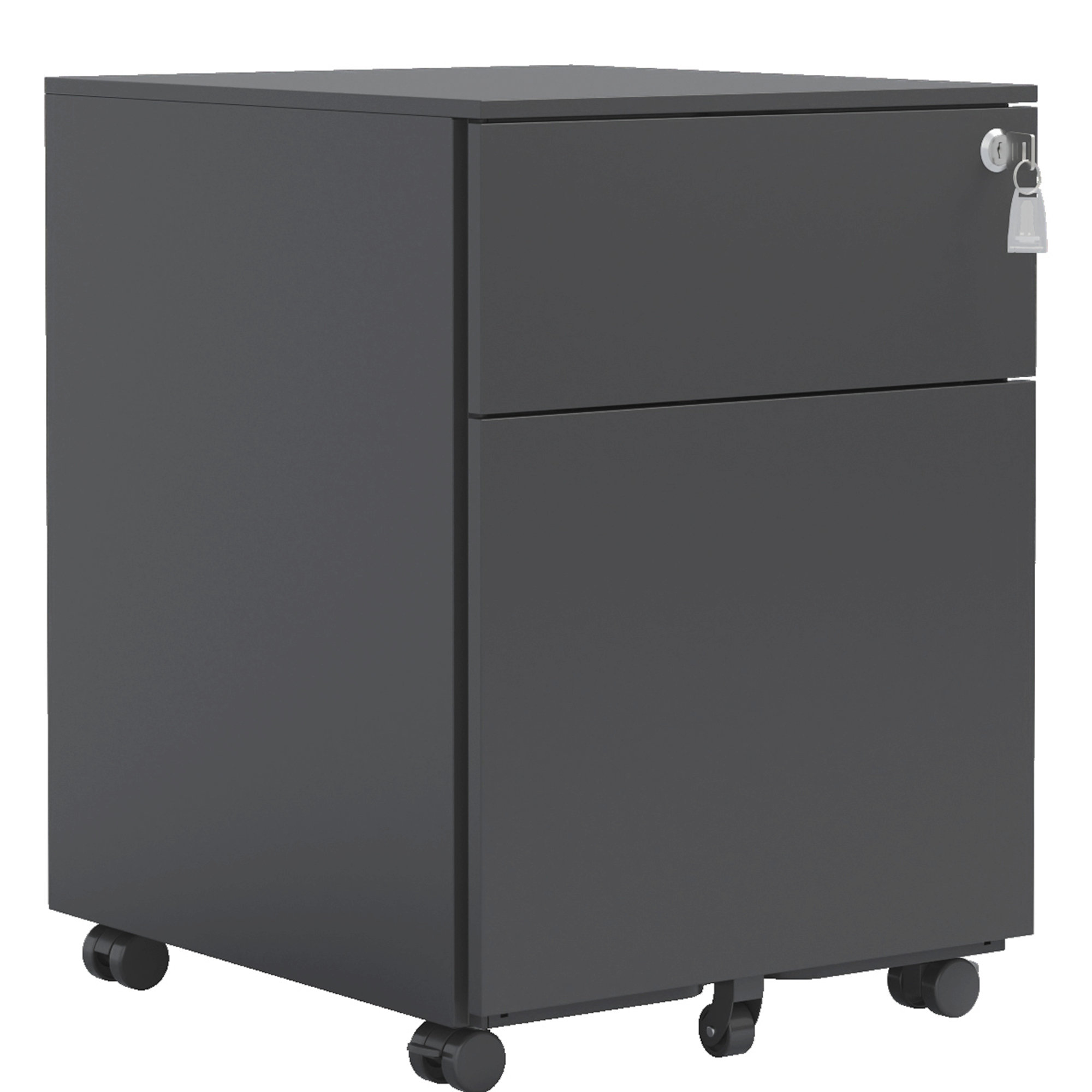 Ebern Designs 21''H Metal Vertical Filing Cabinet With Lock, Home Steel ...