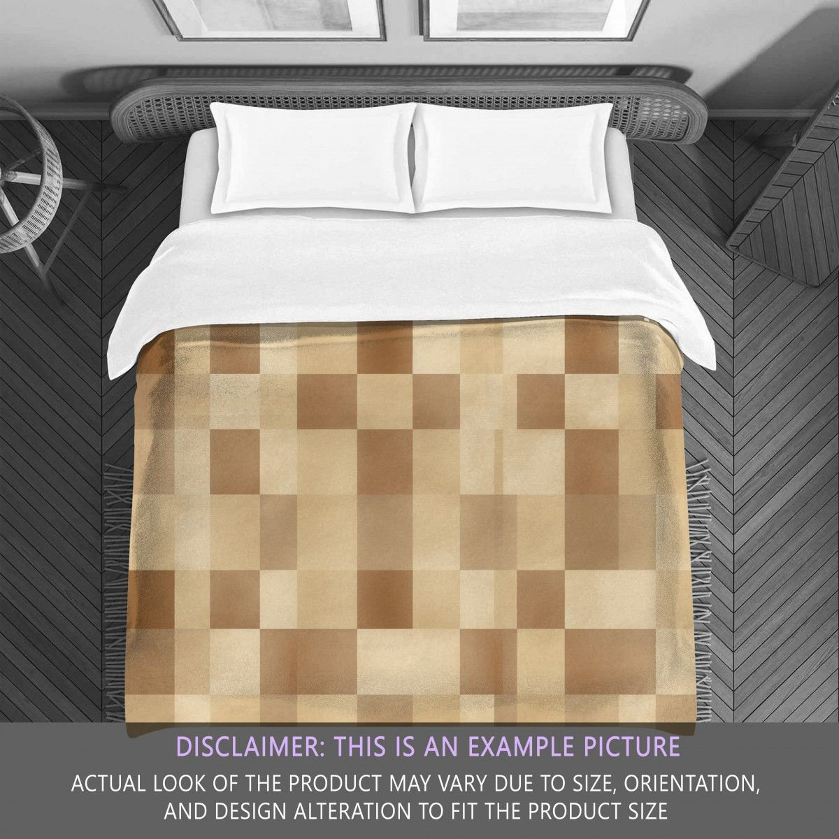 VisionDecor Minimalist Pixel Grid Comforter | Wayfair