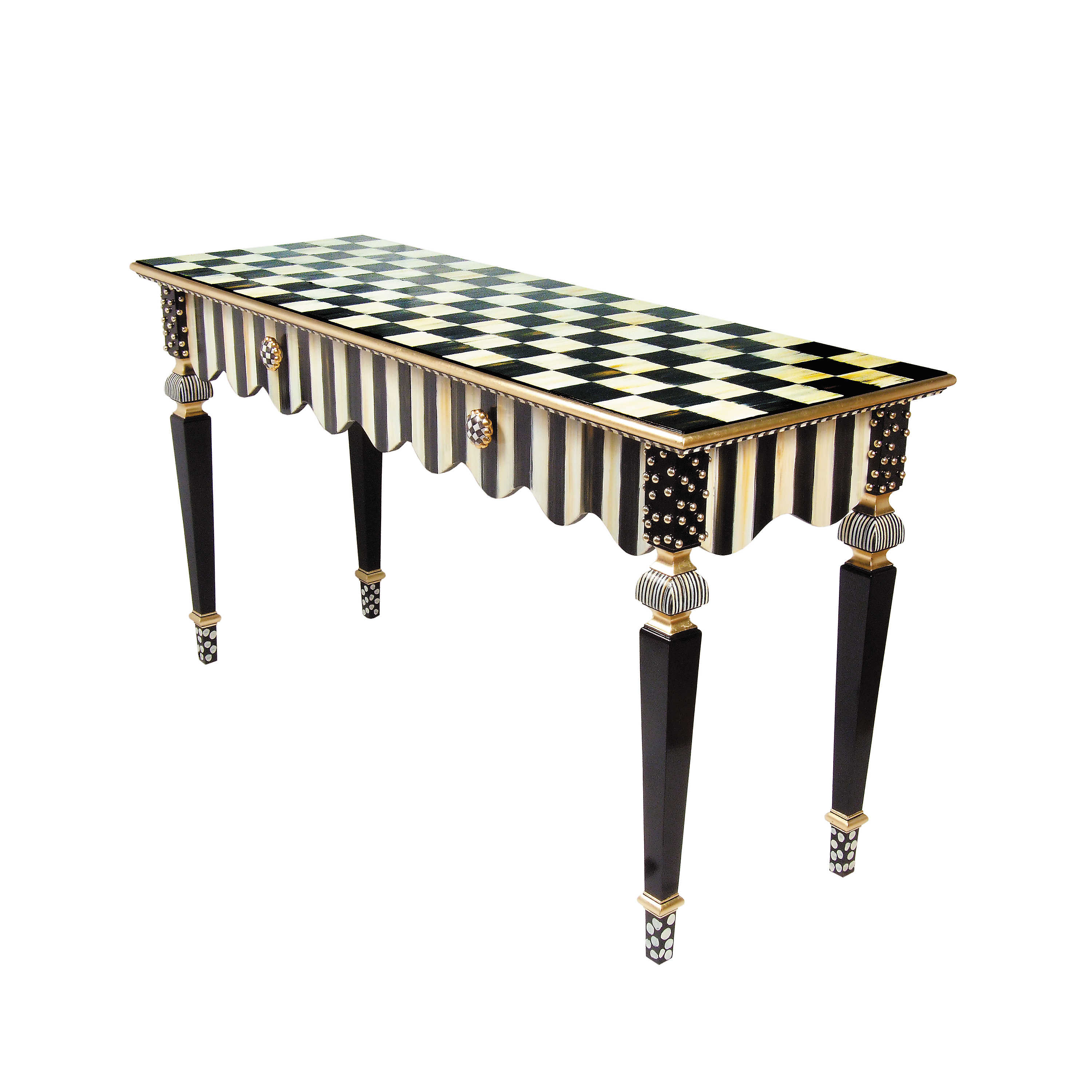 MacKenzie-Childs Courtly Stripe Console Table | Perigold