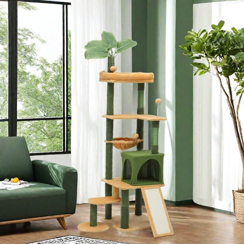 Tucker Murphy Pet™ Cat Tree With Leaves For Indoor Cats | Wayfair