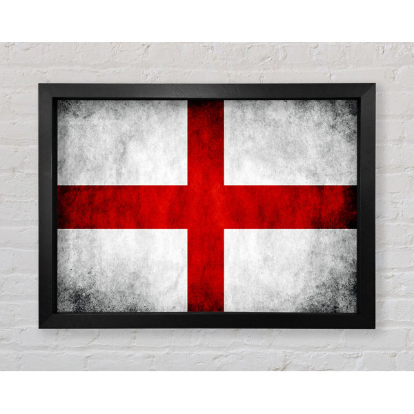 Bright Star St George Flag England - Single Picture Frame Print ...