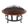 Millwood Pines Janzen Outdoor Fire Pit - 30-inch Wood Burning Firepit ...