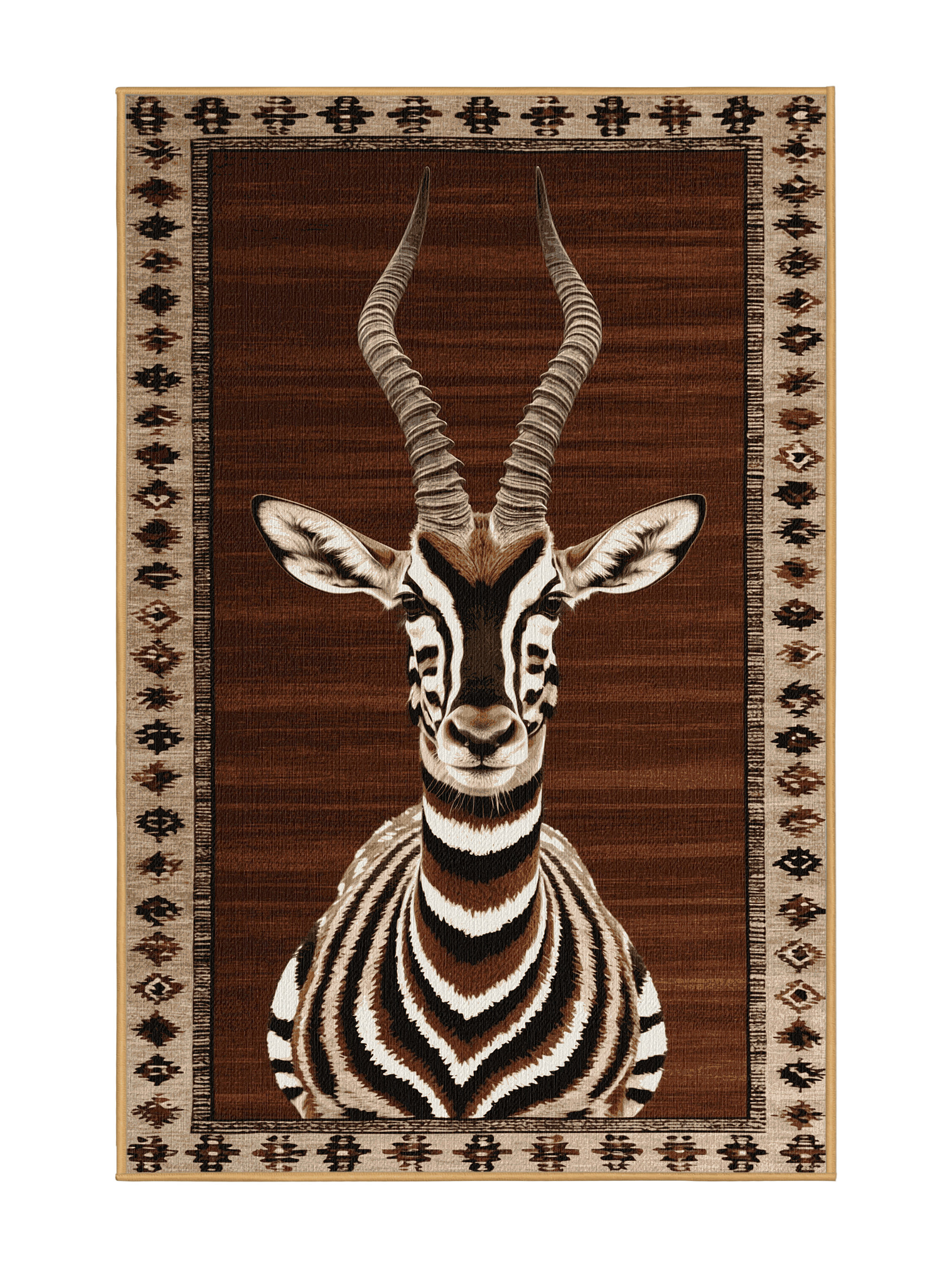 Foundry Select Washable Kudu Wildlife Area Rug | Wayfair