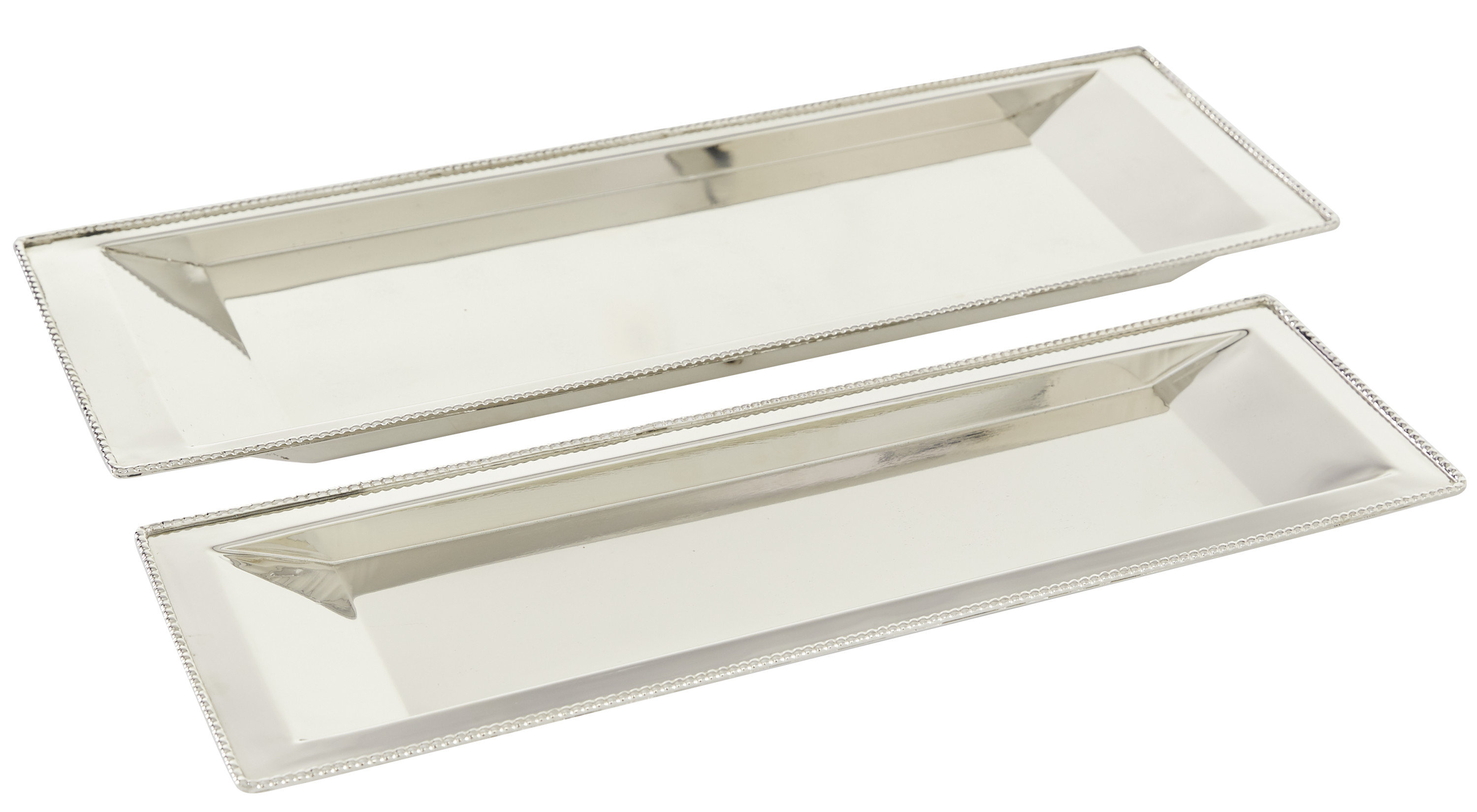 Novogratz Rectangular Steel Trays, Set Of 2: 25", 22" | Wayfair