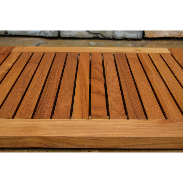 Tortuga Outdoor Teak indoor/outdoor shower mat & Reviews | Wayfair