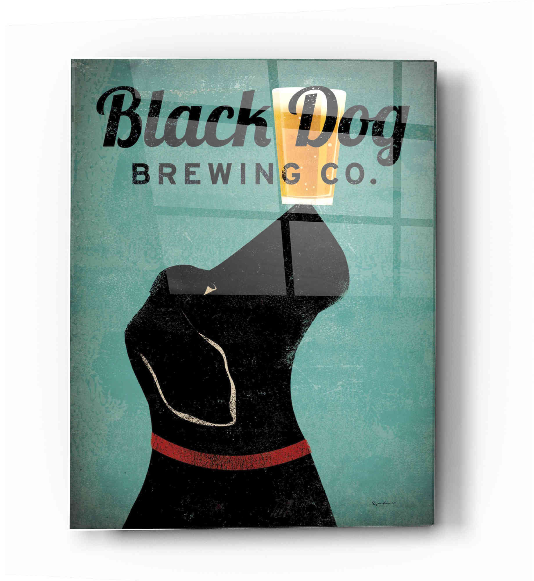 Red Barrel Studio 'Black Dog Brewing Co V2' By Ryan Fowler, Acrylic ...