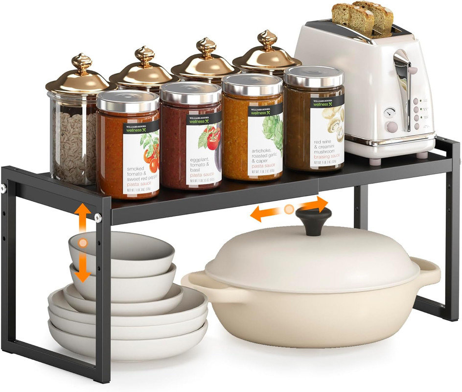 Ebern Designs Expandable & Stackable Countertop Organizer – Space ...