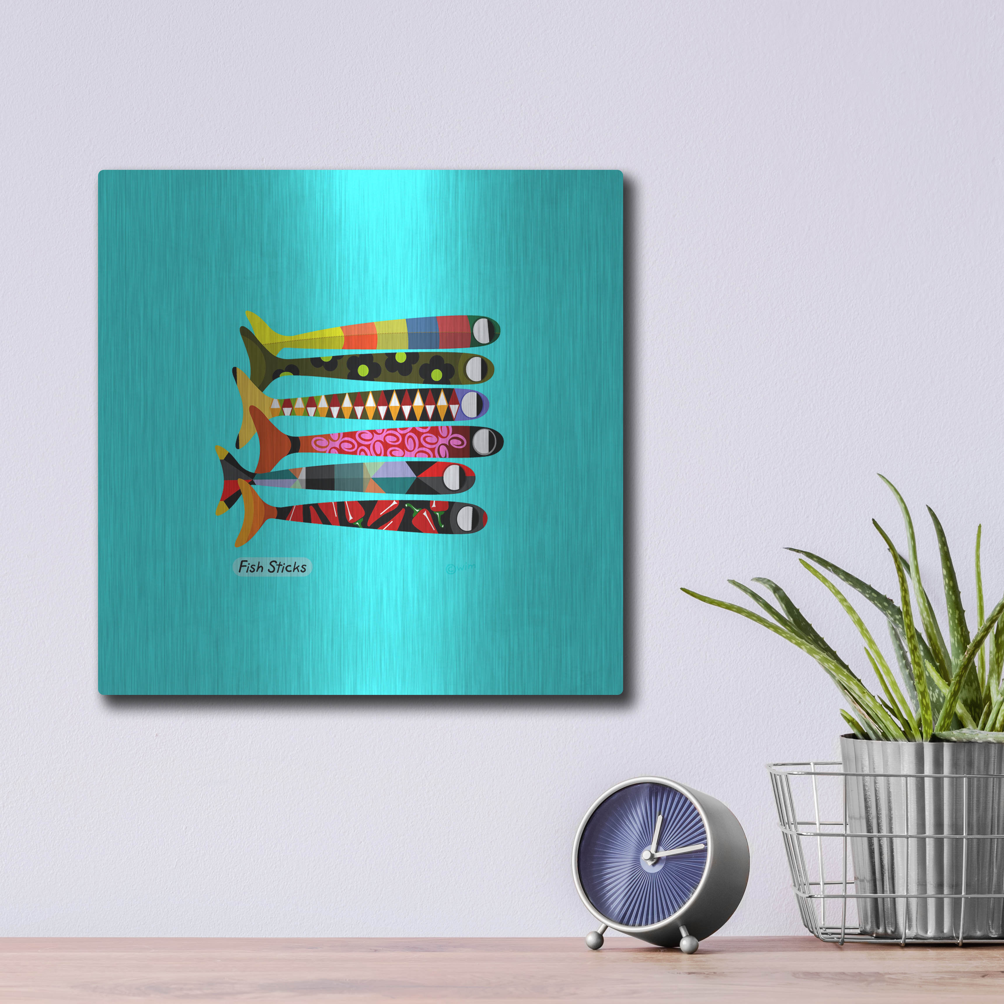 Highland Dunes " Fish Sticks " by Chuck Wimmer | Wayfair