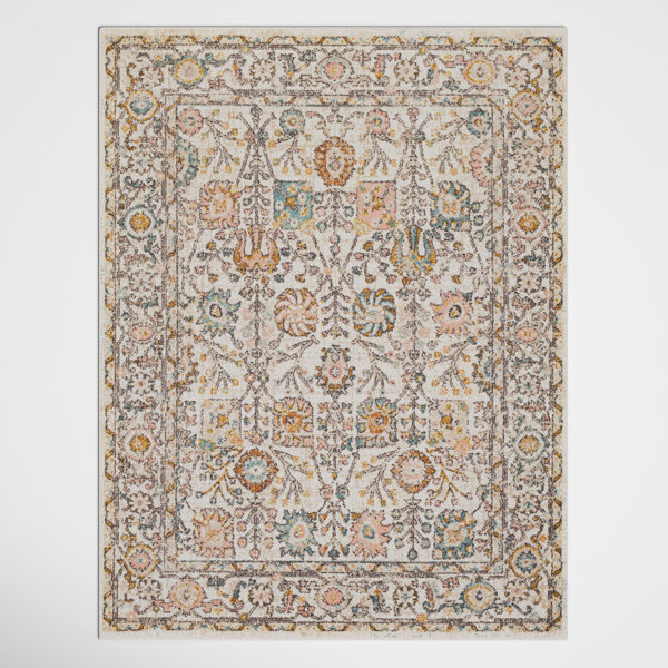 Langley Street® Evgenia Oriental Teal/Brown Area Rug & Reviews | Wayfair