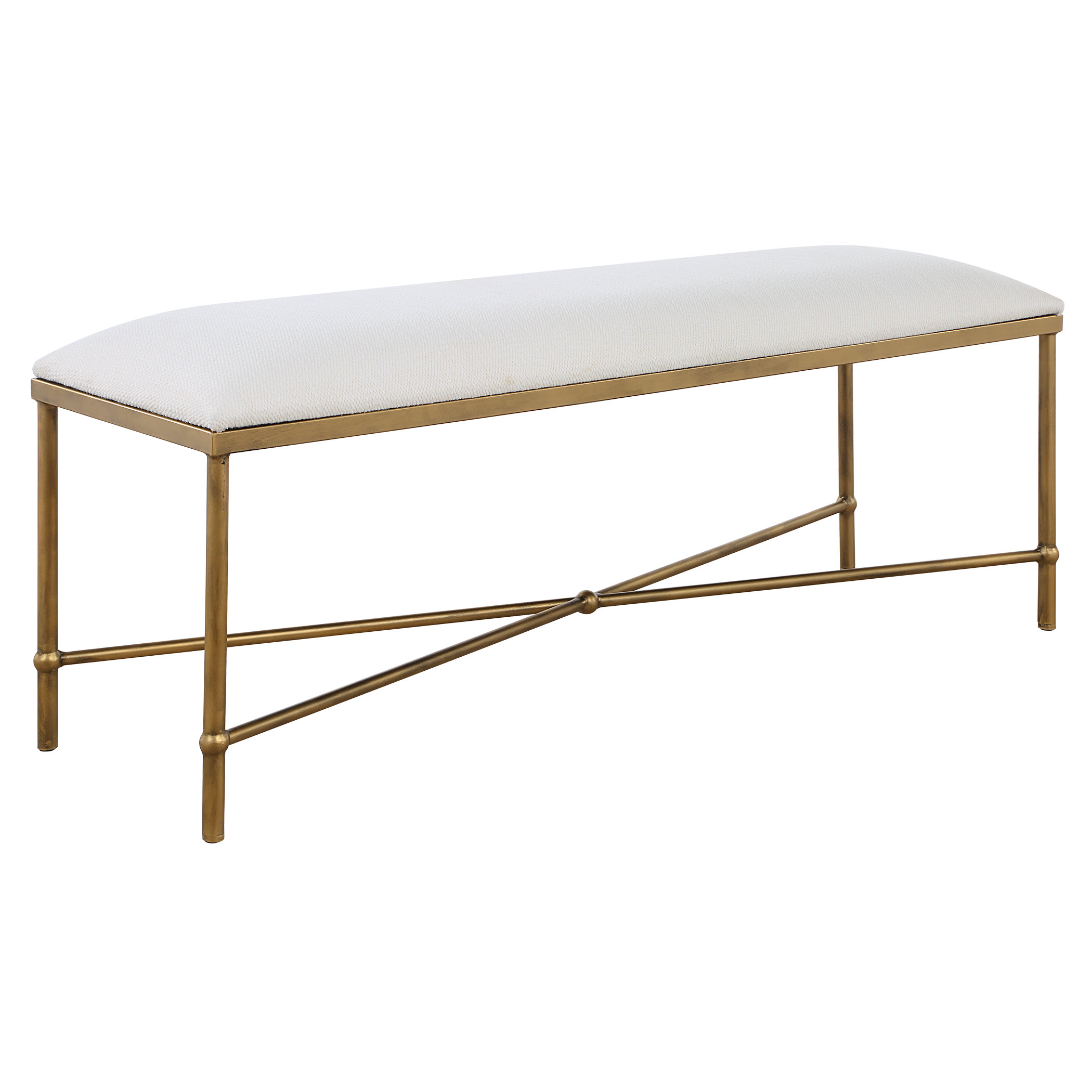 Uttermost Avenham Gold Bench | Perigold