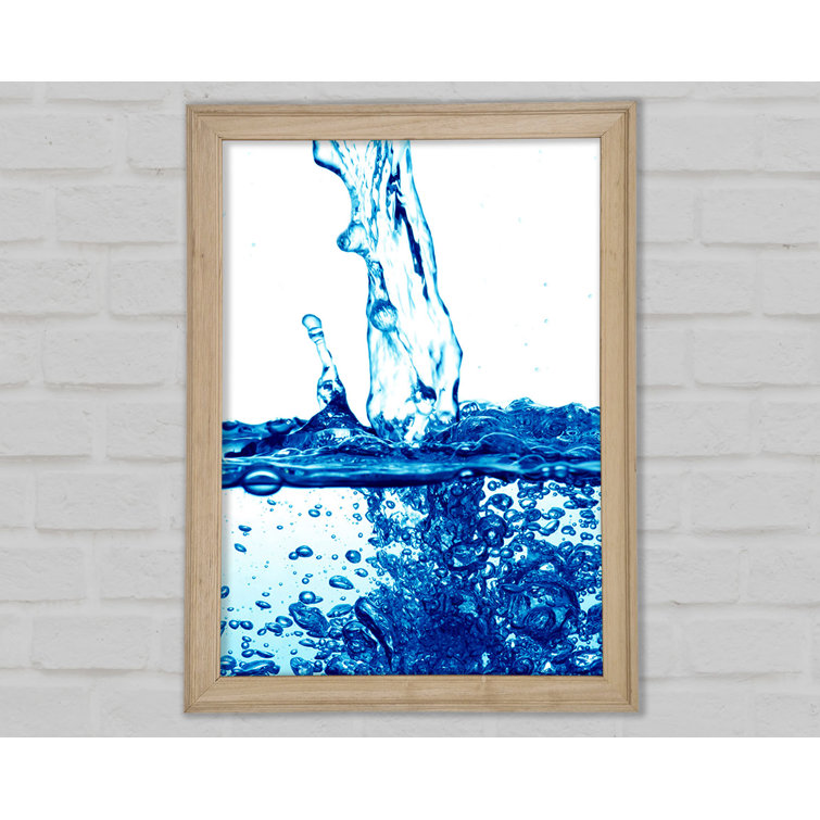 Ebern Designs Blue Water Fizz - Single Picture Frame Art Prints ...