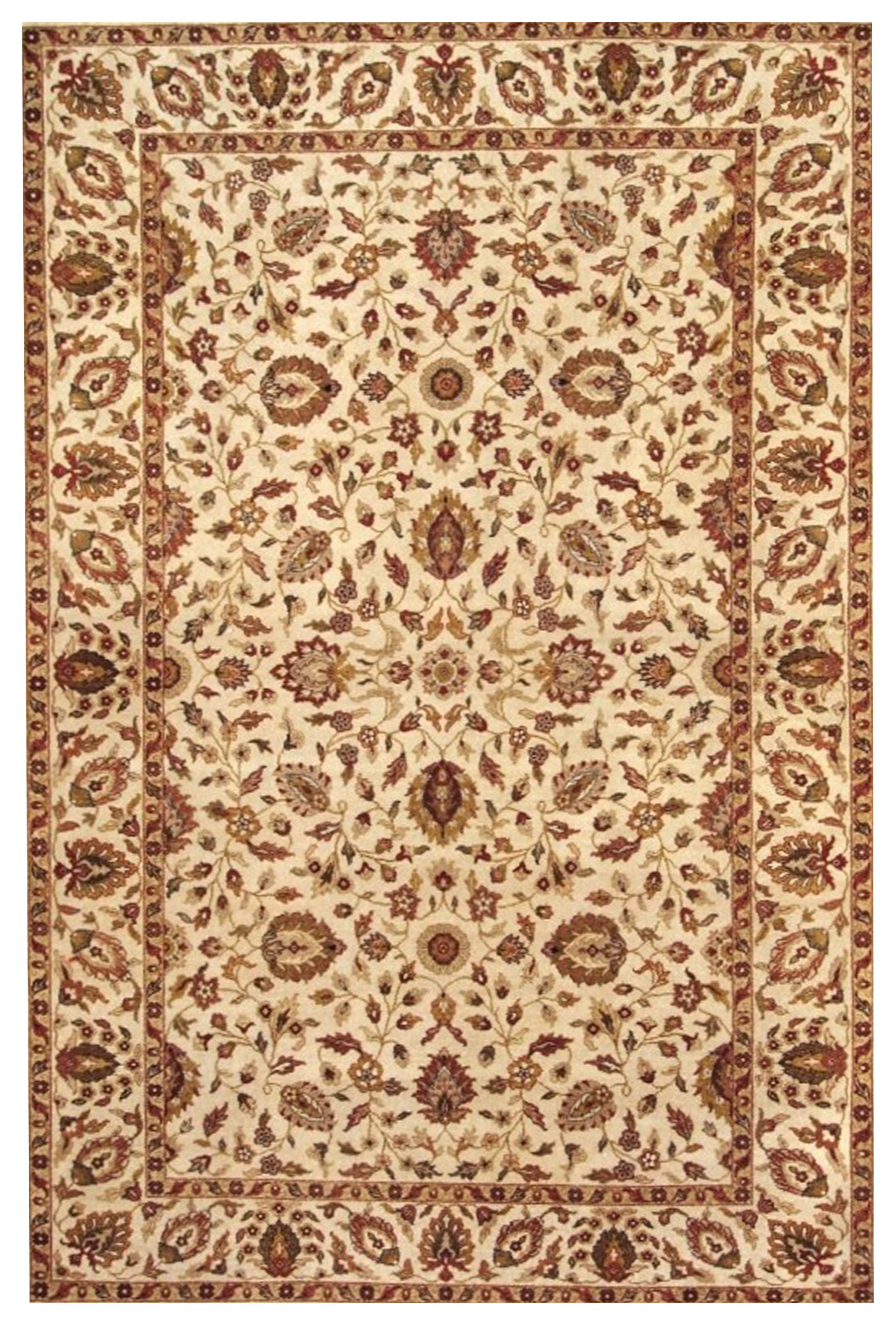 Astoria Grand One-of-a-Kind Debby Hand-Knotted Beige 4' x 6' Wool Area ...