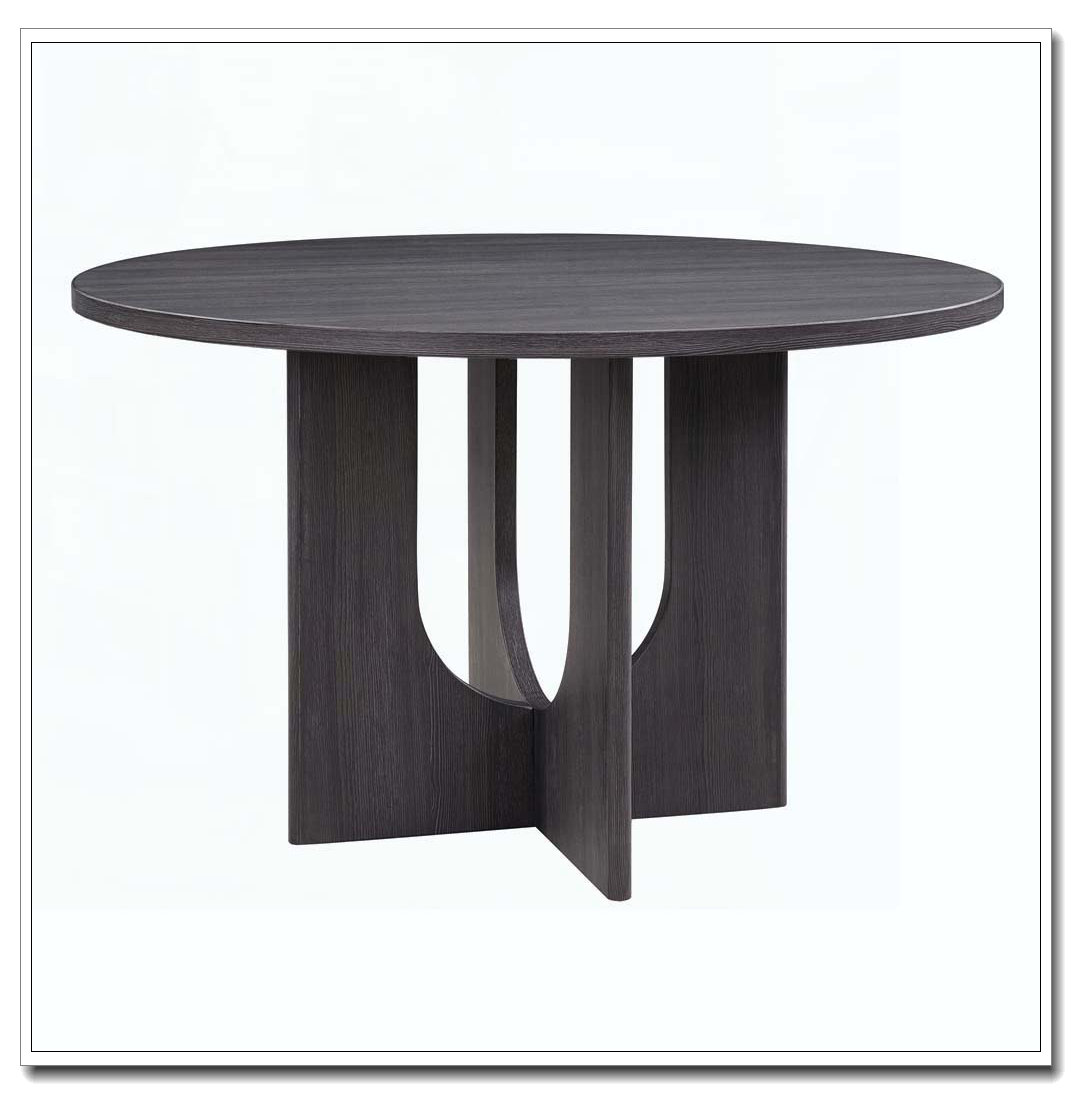 George Oliver Round Dining Table for 4, Farmhouse 47.3 inch Round ...