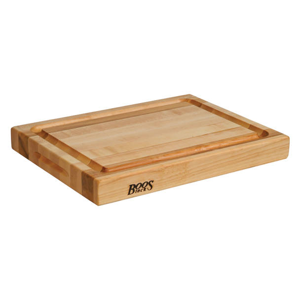 John Boos BoosBlock® Reversible Maple Wood Cutting Board & Reviews ...