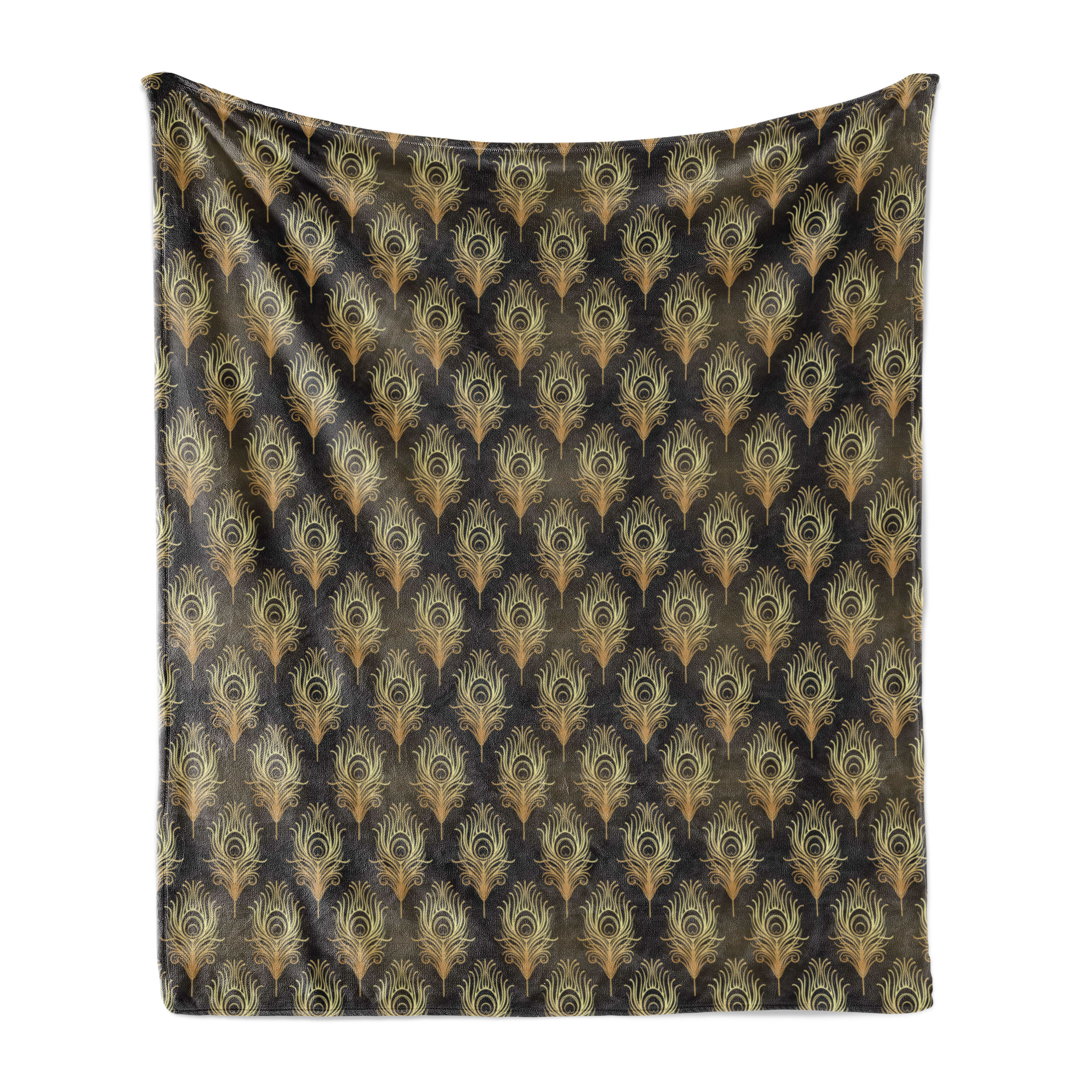 Ambesonne Art Deco Fleece Throw Blanket Jazz Era Inspiration Pale ...