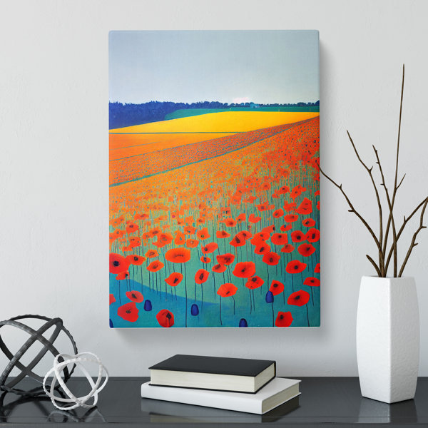 Marlow Home Co. CAN-V0523-2650X Unique Poppy Flower Field Vol.3 ...