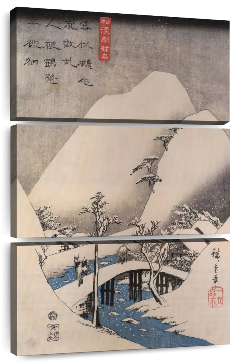 Millwood Pines Alvord A Bridge In A Snowy Landscape | Wayfair