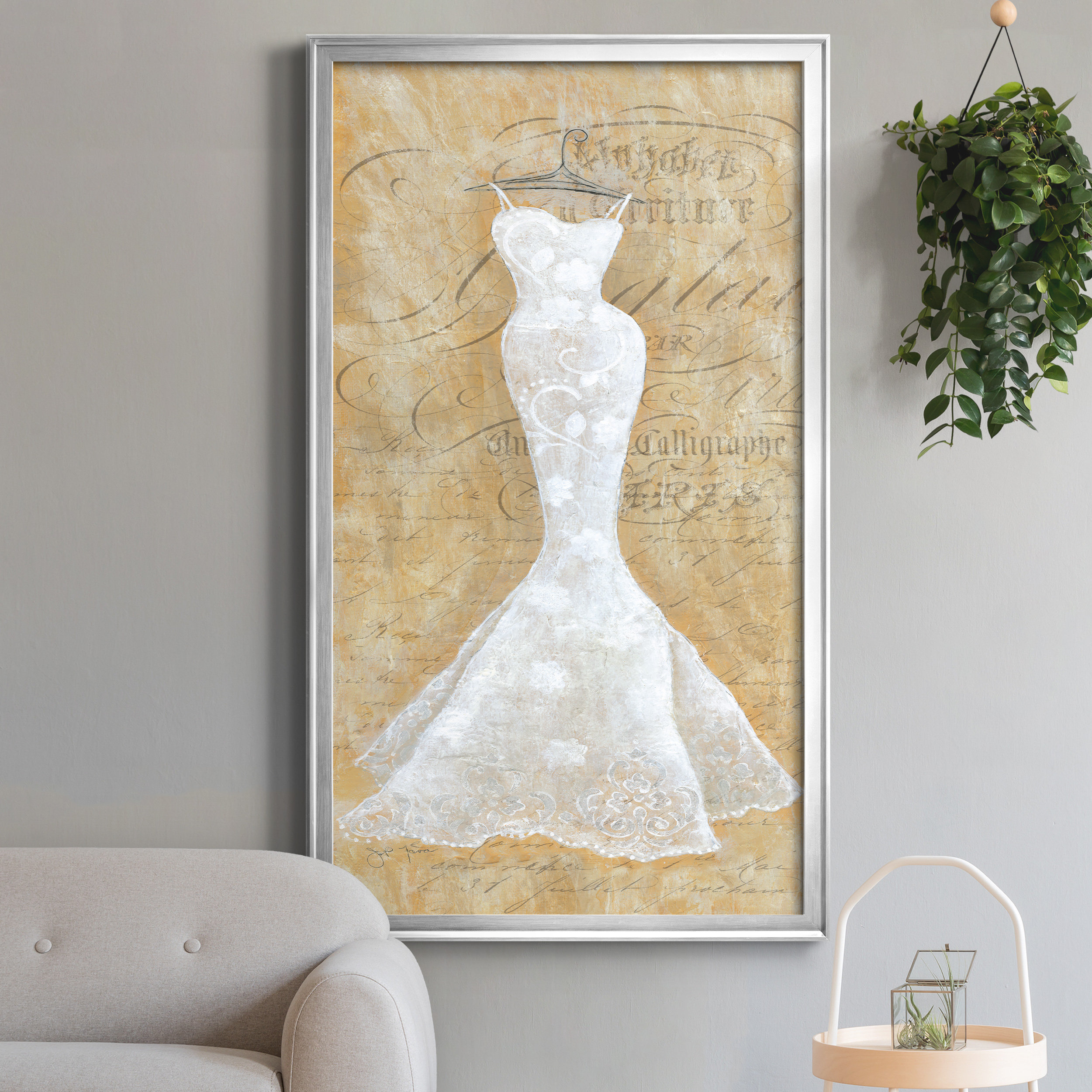 Ophelia & Co. Silver Wedding IV - Picture Frame Painting on Canvas ...