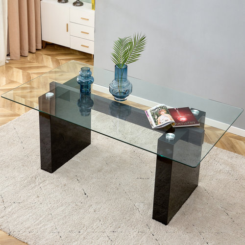 Wayfair | Glass Rectangular Kitchen & Dining Tables You'll Love in 2023