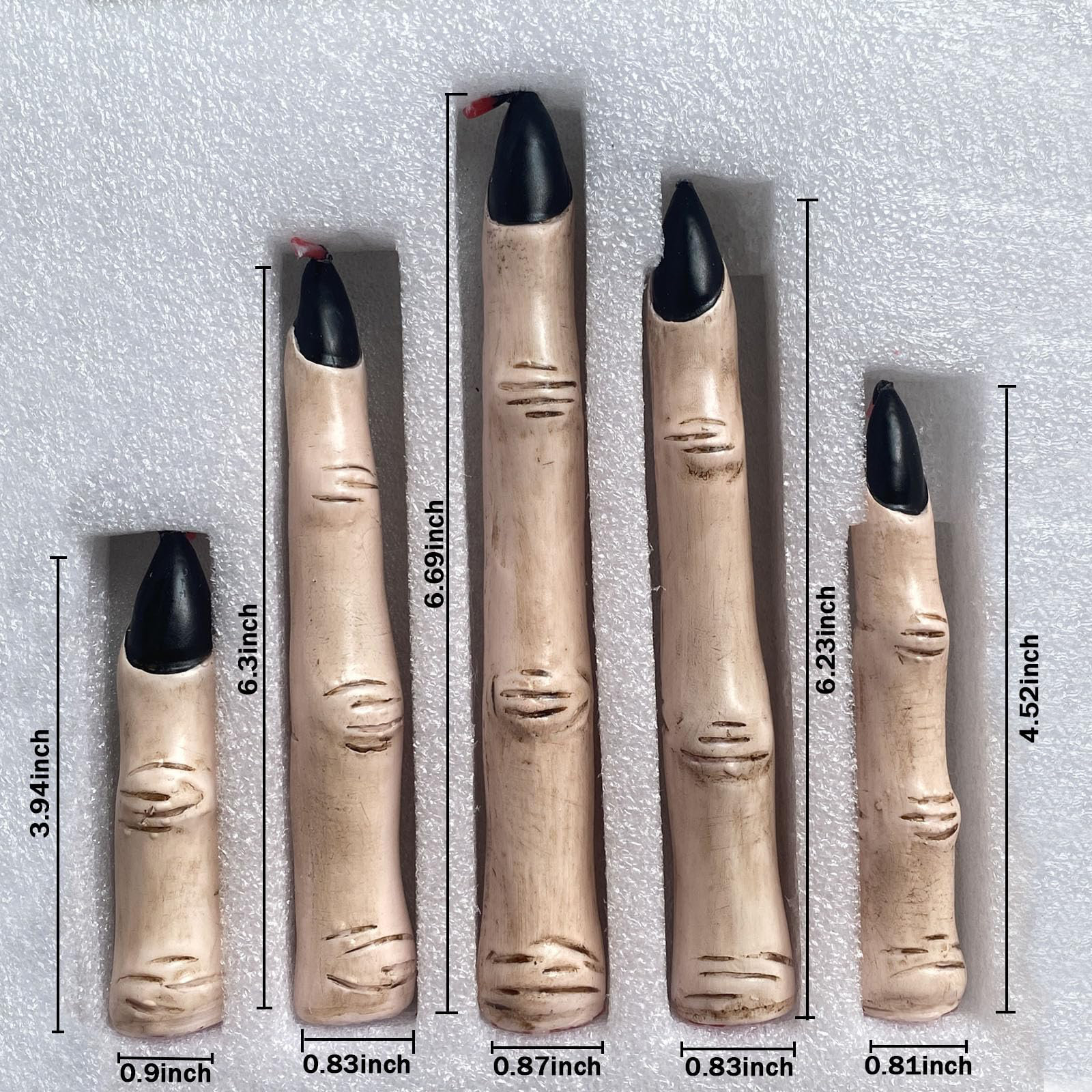 COEN Halloween Witch Finger Candles – Spooky and realistic novelty ...