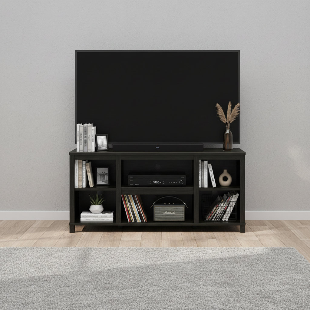 Ebern Designs Parsons Modern Tv Stand For Tvs Up To 50" With Open ...