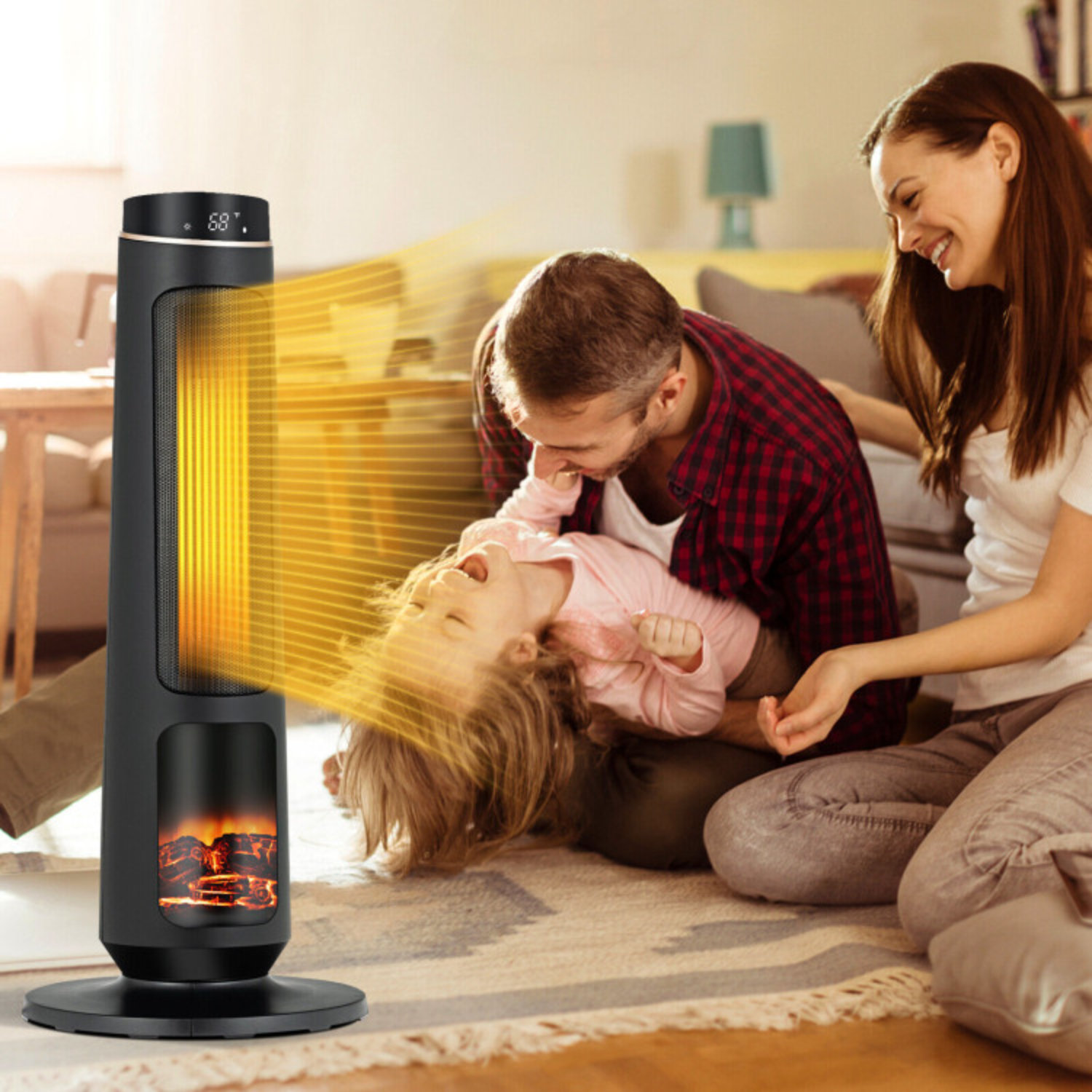 ModernLuxe 1500W PTC Space Heaters for Indoor Use, Portable Fast ...