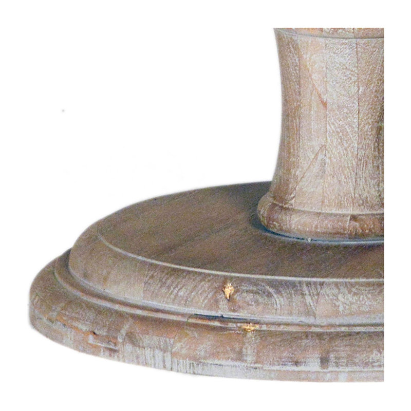 Laurel Foundry Modern Farmhouse® Babb 47" Round Mango Wood Hand Carved ...