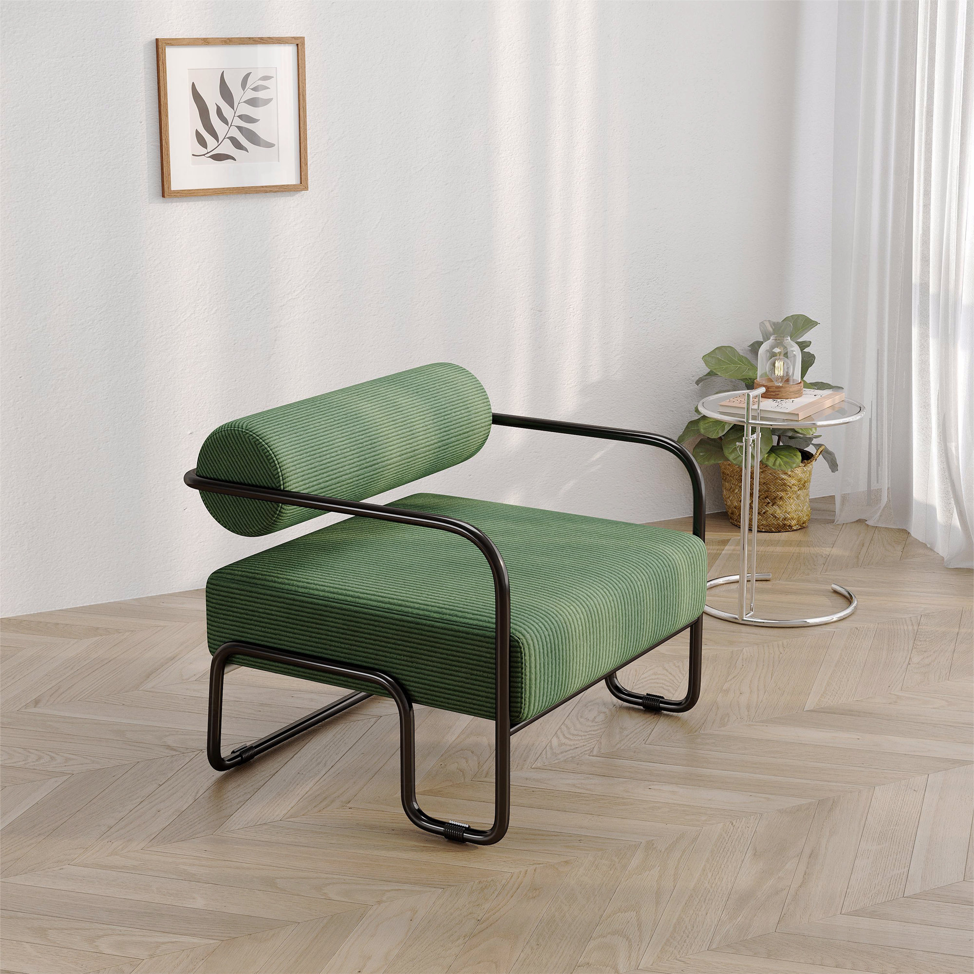 George Oliver Living Room Iron Sofa Chair, Lazy Individual Chair ...